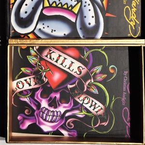 Ed Hardy | Other | Ed Hardy Box Skull Tattoo Artist Vintage | Poshmark